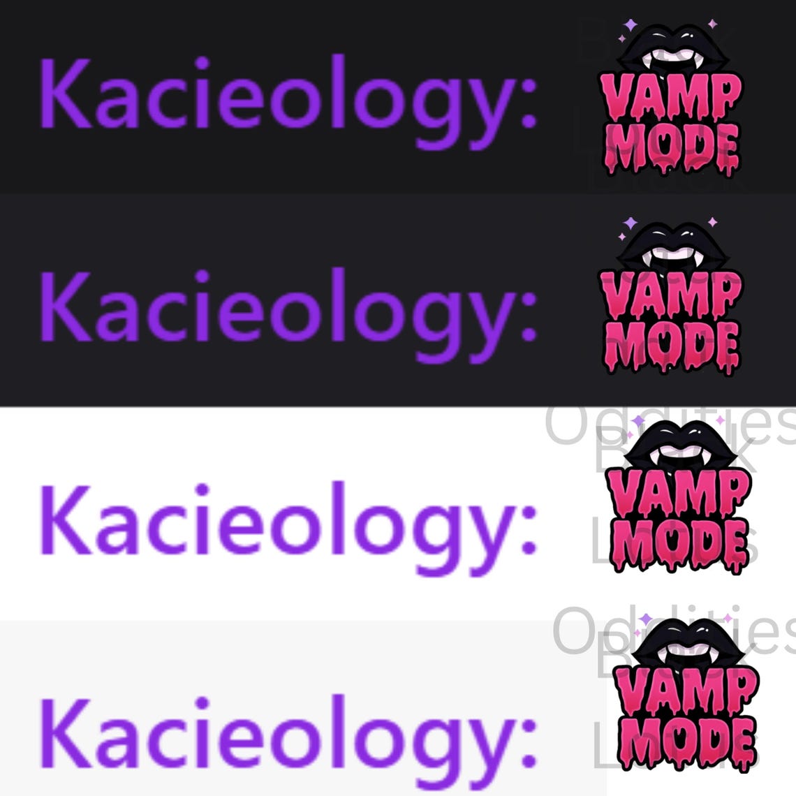VAMP MODE Emote PNG | Gothic Lips + Fangs Digital Art for Stream ...
