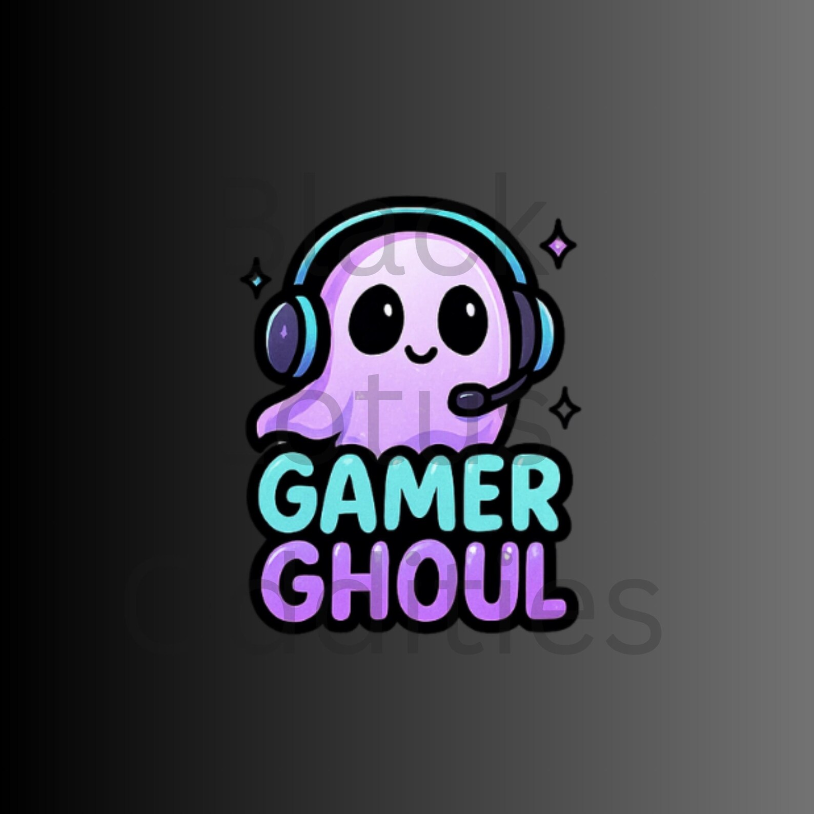 Gamer Ghoul Emote PNG | Cute Ghost Gamer Clipart for Stream, Discord ...