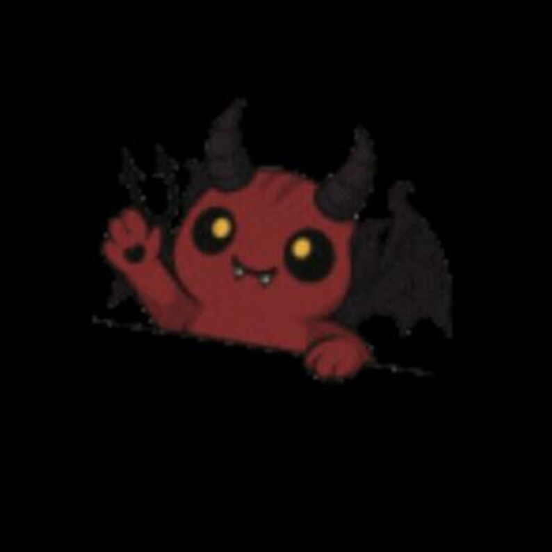 Animated Demon Bat Twitch Emote | Kawaii Chibi Devil (digital Download ...