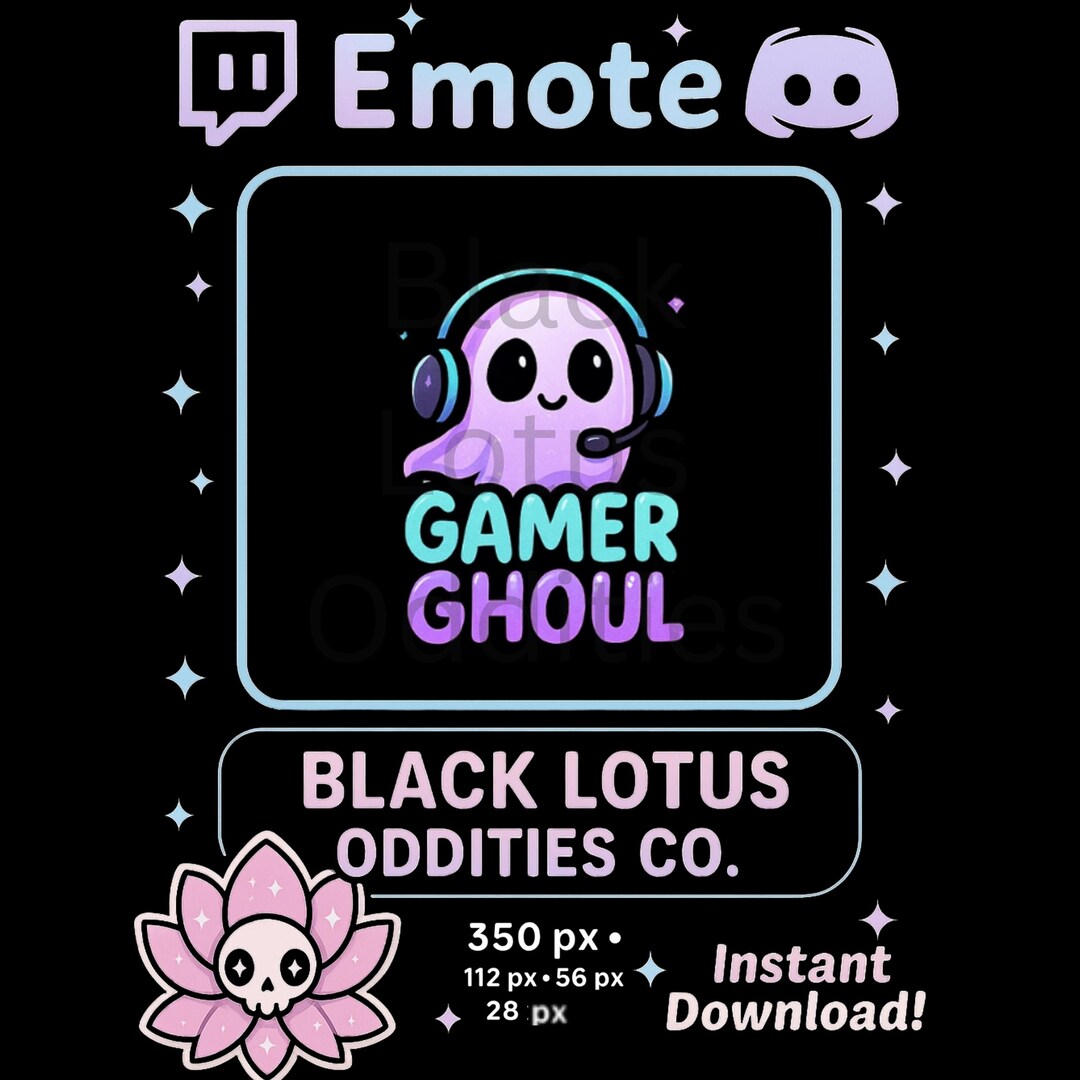 Gamer Ghoul Emote PNG | Pastel Ghost Clipart (digital Download) - Etsy