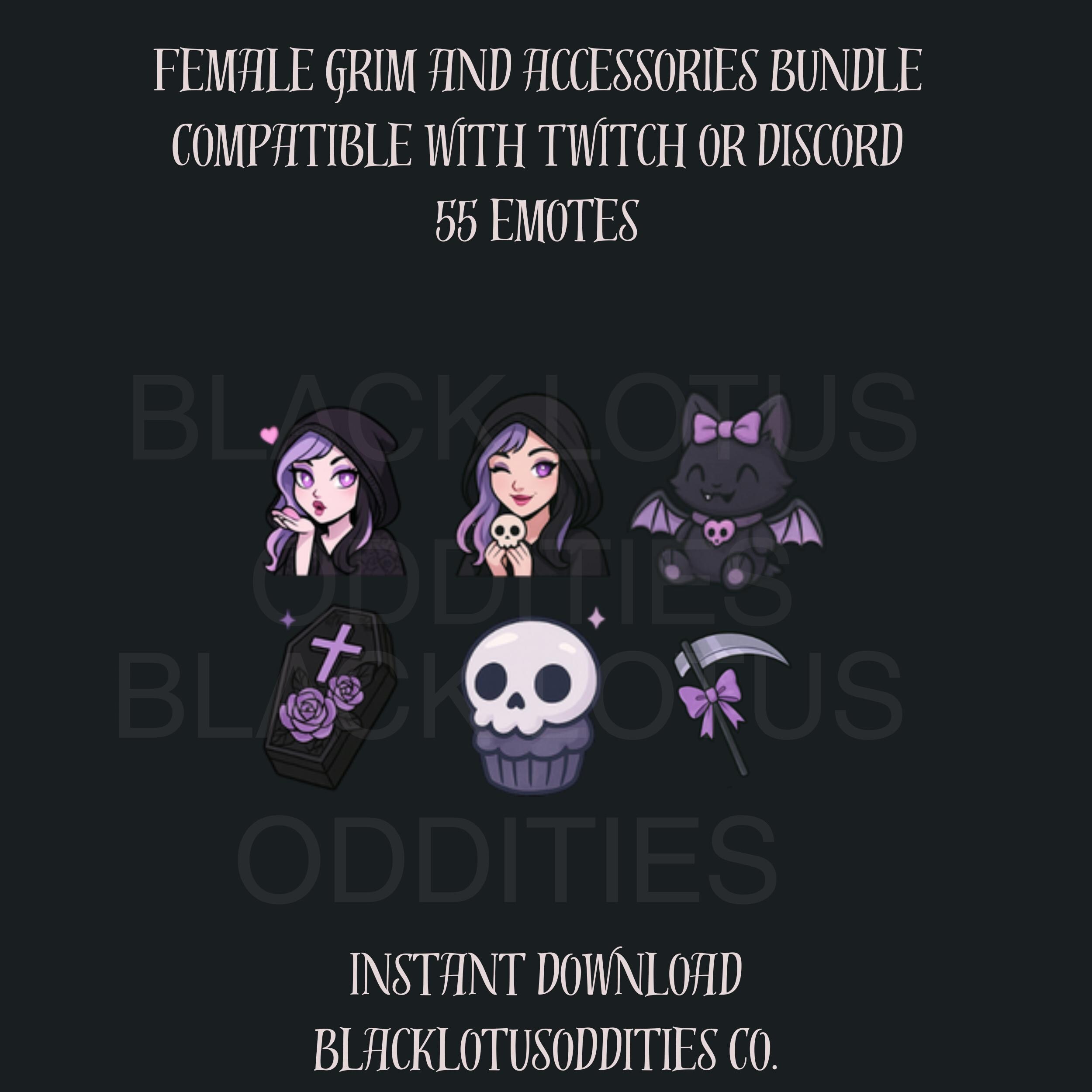 Pastel Goth Twitch Emotes: Kawaii Horror Streamer Set (55 Pngs - Etsy