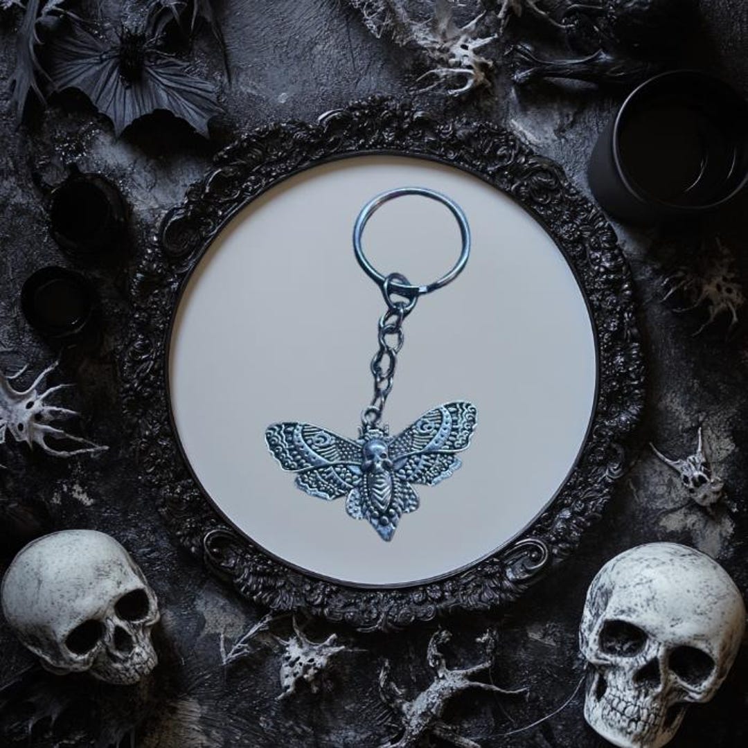Death Moth Keychain - Etsy