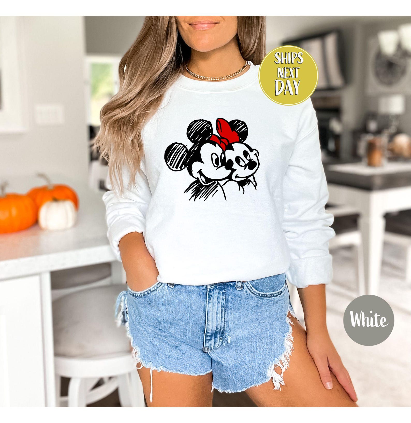 Minnie Love Valentine Sweatshirt, Minnie Valentine's Day Sweatshirt ...