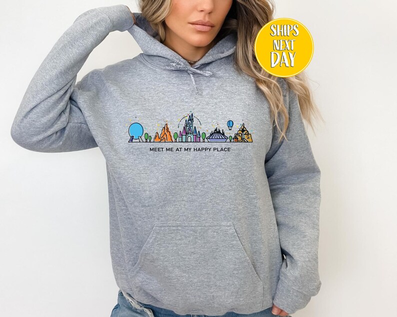 Meet Me at My Happy Place Sweatshirt, Magic Kingdom Hoodie,festival ...