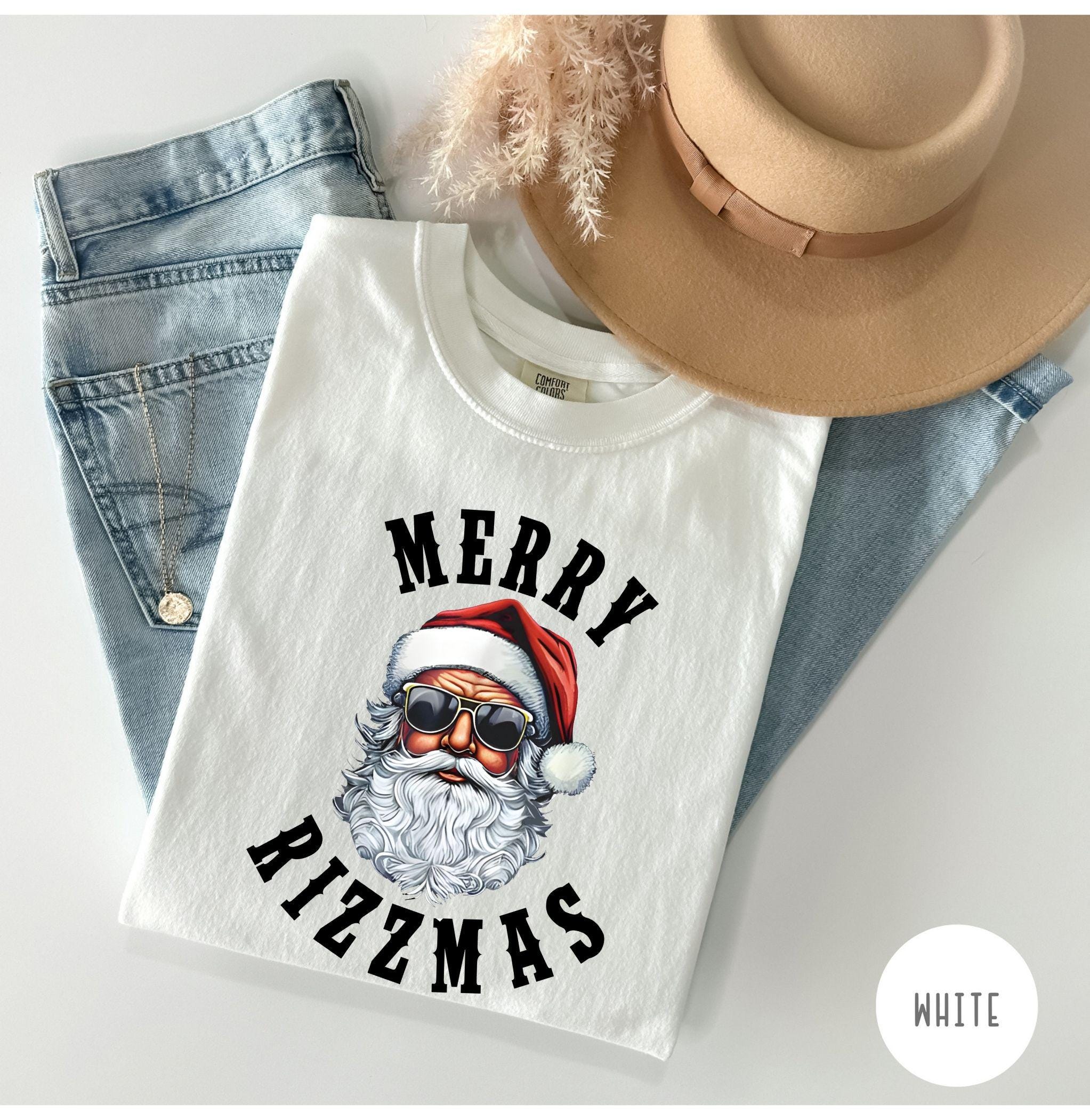 Merry Rizzmas Funny Christmas Santa Rizz Comfort Colors T-shirt, Funny ...