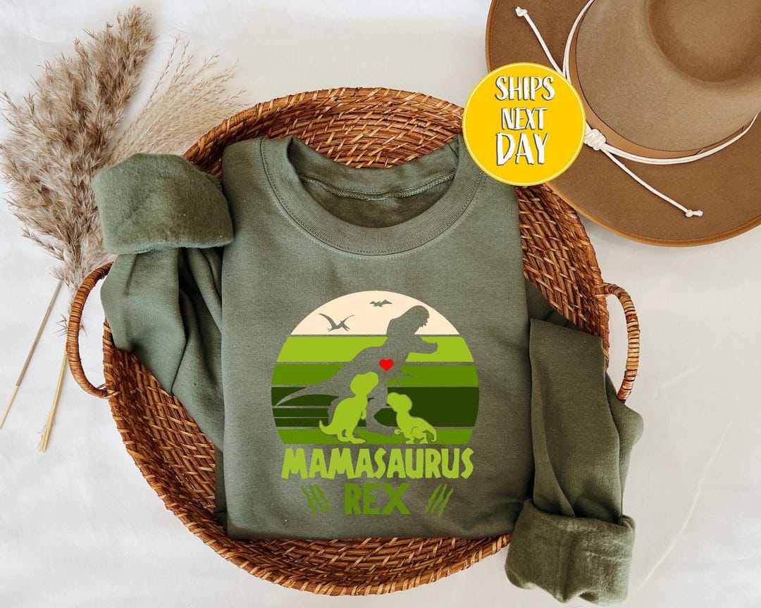 Mamasaurus Rex Sweatshirt, Dinosaur Mom Hoodie, Dinosaur Party Sweat ...