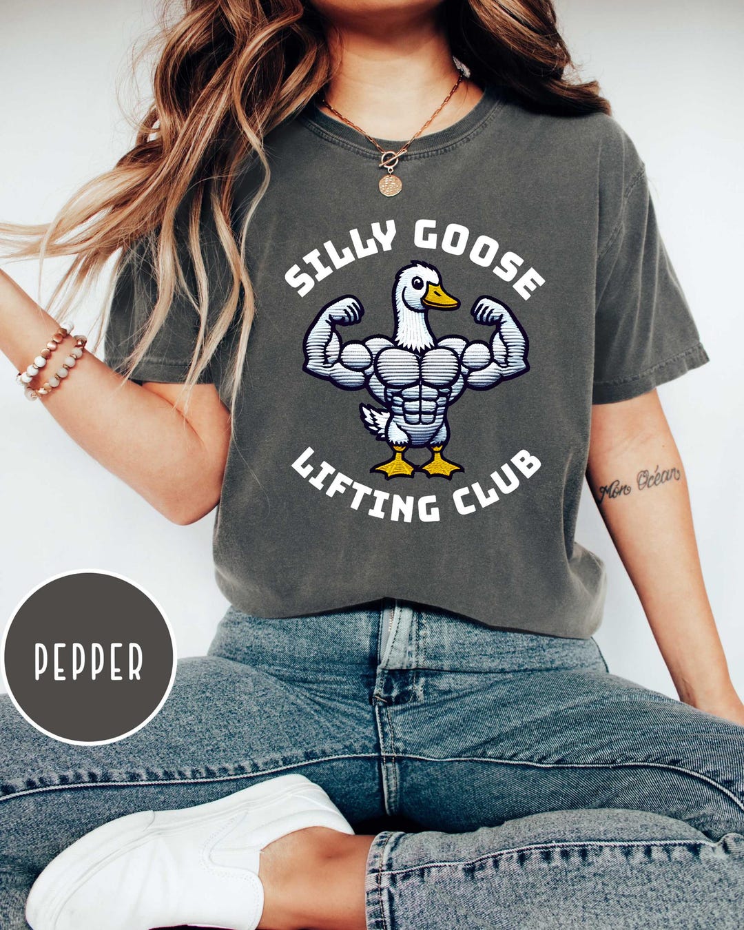 Muscular Silly Goose Lifting Club Shirt, Silly Goose Lifting Shirt ...