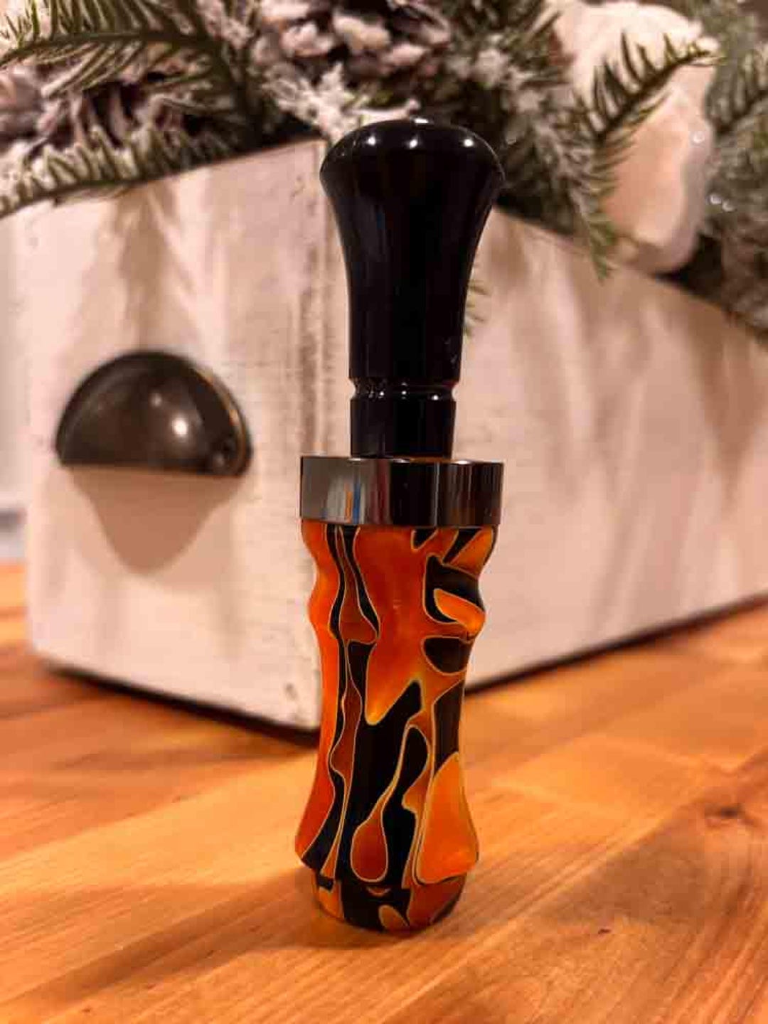 Duck Call Acrylic Orange and Black With Silver Band - Etsy