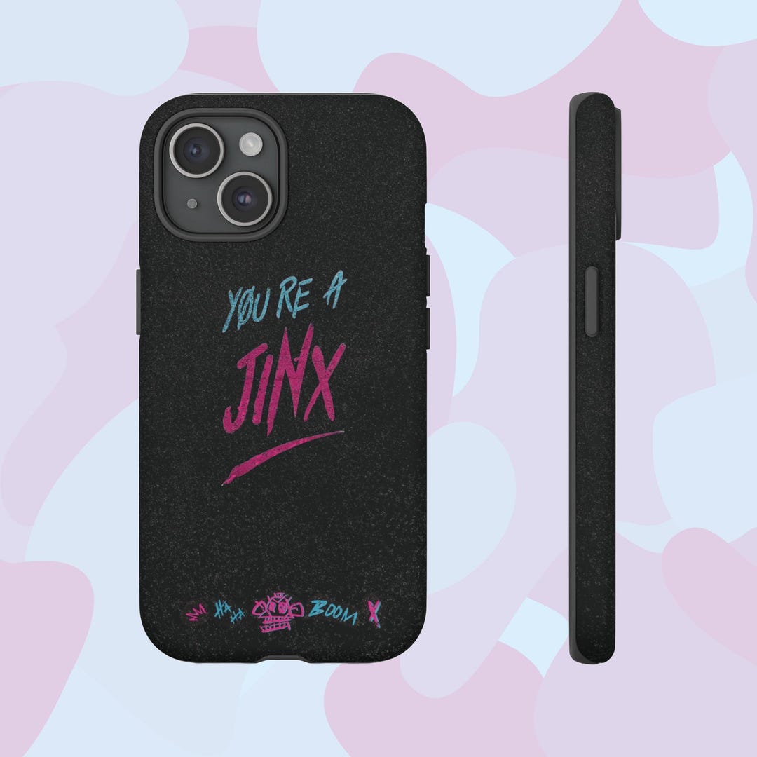 Jinx Arcane Phone Case, League of Legends Jinx Graffiti Tough Case ...