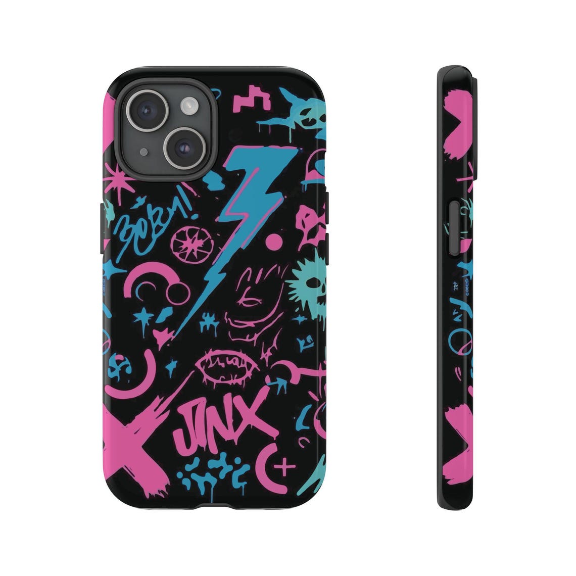 Arcane Jinx Phone Case, Retro Neon Grunge Design - Etsy