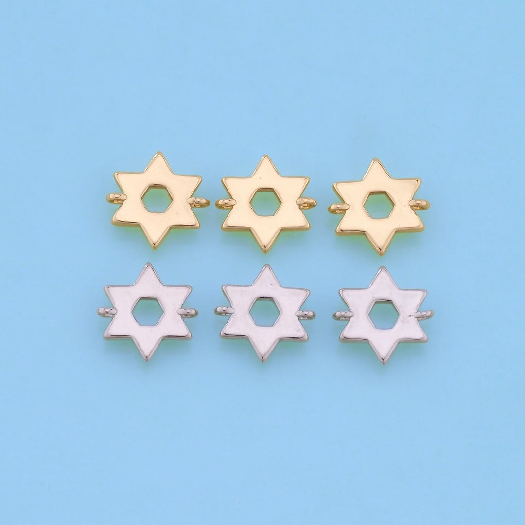 18K Gold Filled Star of David Charm, DIY Jewelry Supply - Etsy