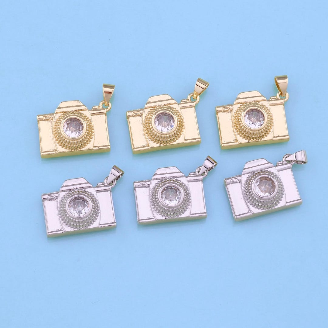 18K Gold Filled Camera Pendant,dainty Camera Charm Bracelet Necklace ...