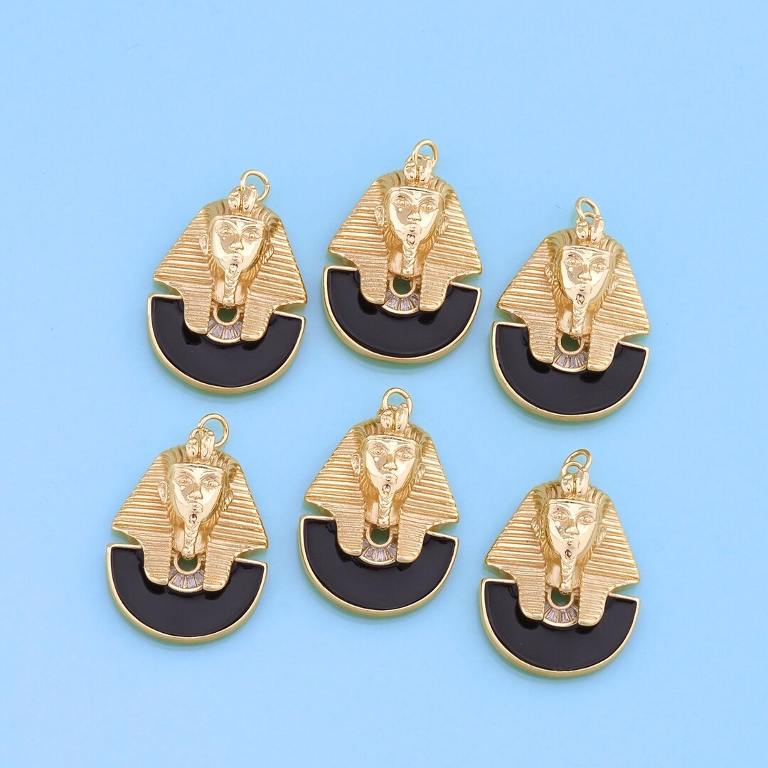 18K Gold Filled Enamel Sphinx Pendant, DIY Jewelry Making - Etsy