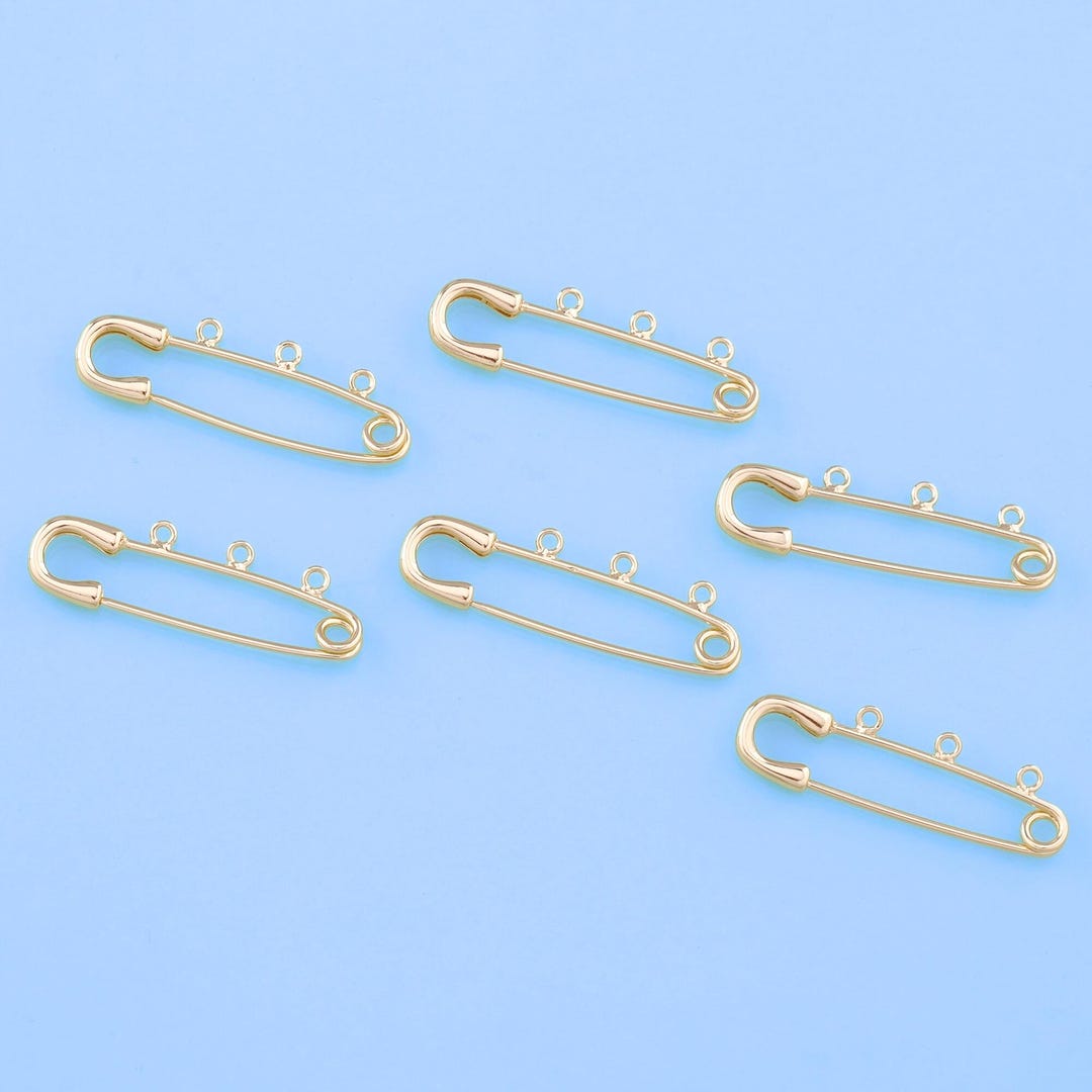18K Gold Filled CZ Paper Clip Pendant,paper Clip Charm Bracelet ...