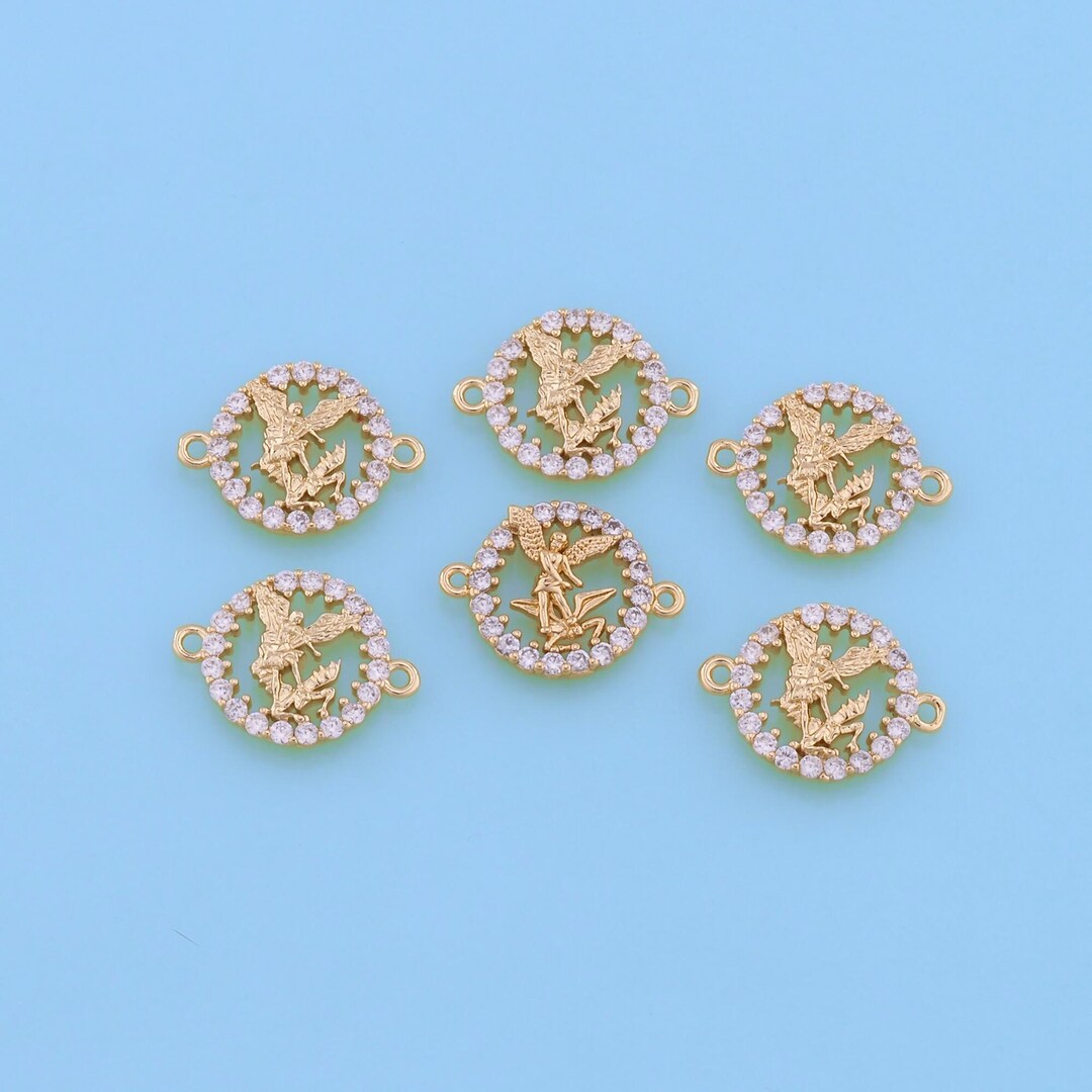 18K Gold Filled Angel Connector, CZ Micro Pave Charm - Etsy Australia