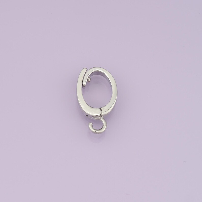 18K Gold Filled Oval Clasp,carabiner Lock Connector,spring Push Gate ...
