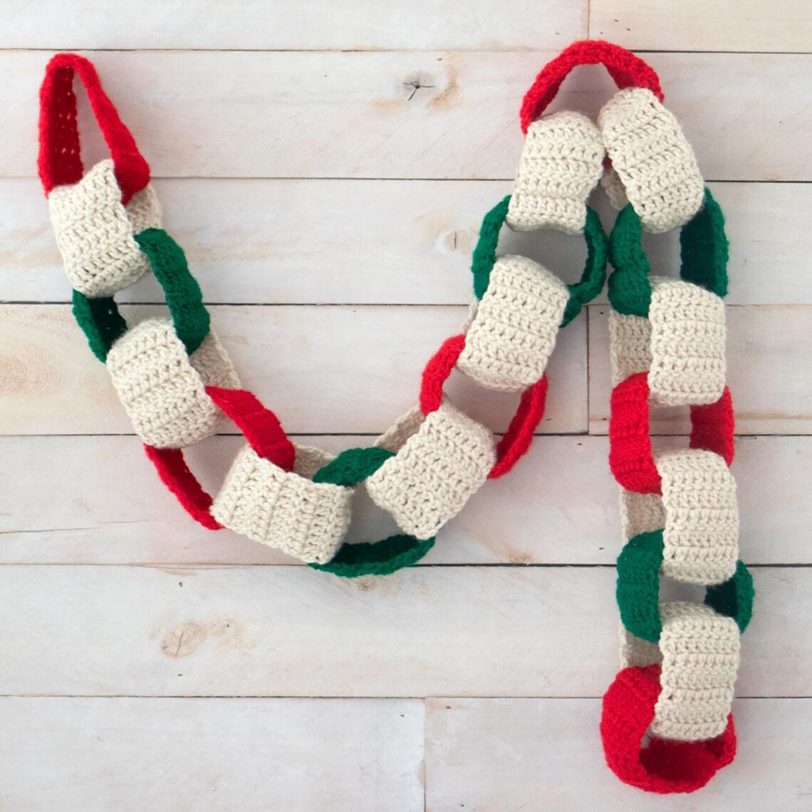 Christmas Chain Garland Crochet Pattern - Etsy