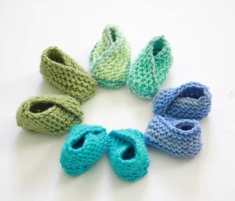 Easiest Baby Booties Ever Knitting Pattern - Etsy
