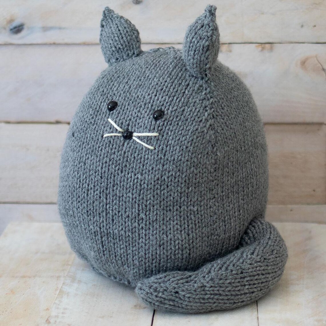 Plush Cat Knitting Pattern - Etsy