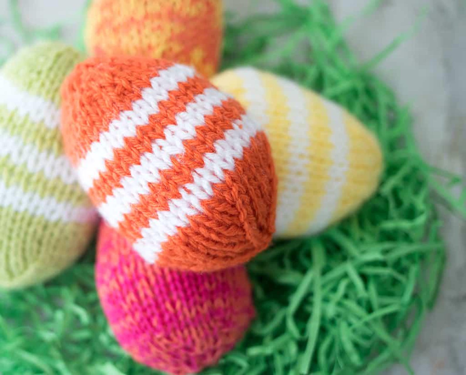 Easy Flat Knit Easter Egg Knitting Pattern - Etsy