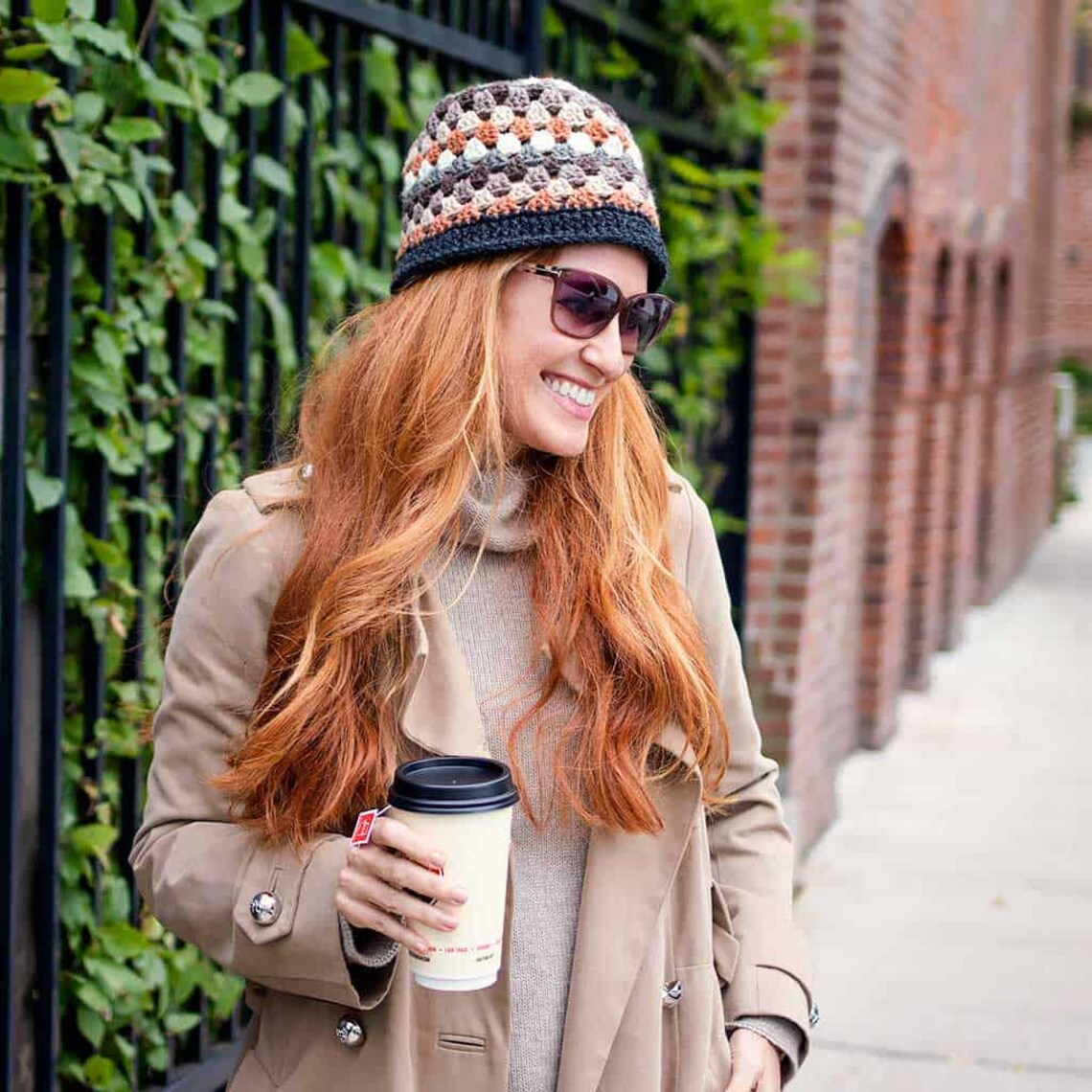 Womens Granny Stripe Hat Crochet Pattern - Etsy