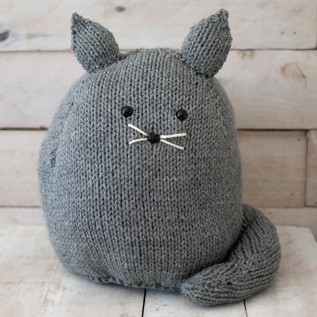 Plush Cat Knitting Pattern - Etsy