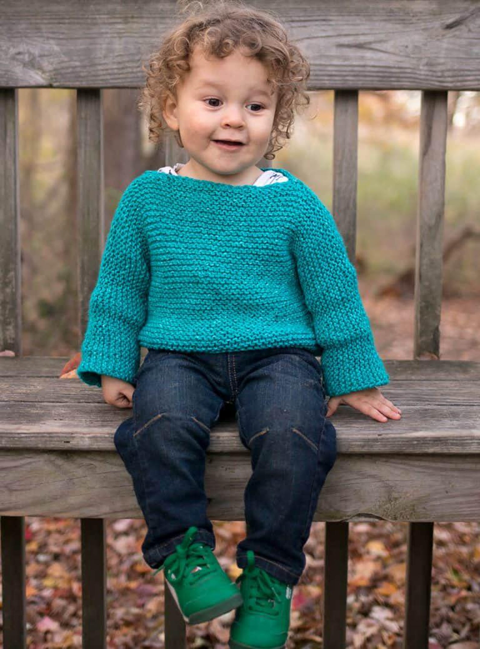 One Piece Garter Stitch Baby Sweater Knitting Pattern - Etsy