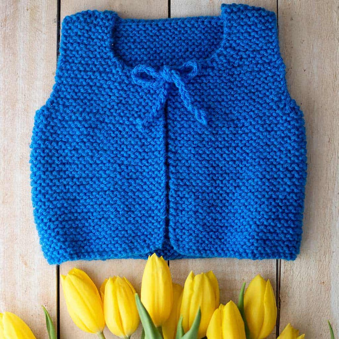 Easy Baby Vest Knitting Pattern - Etsy