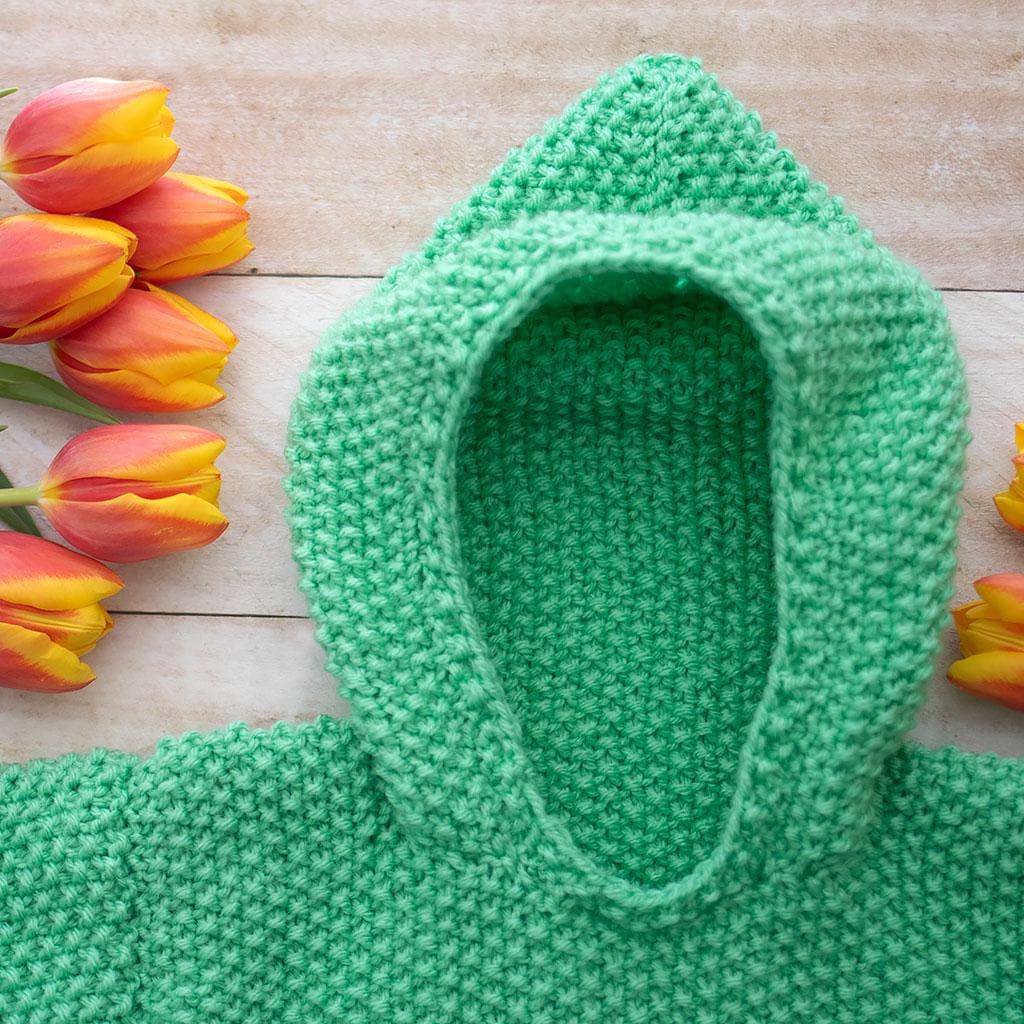 Seed Stitch Hooded Baby Sweater Knitting Pattern - Etsy
