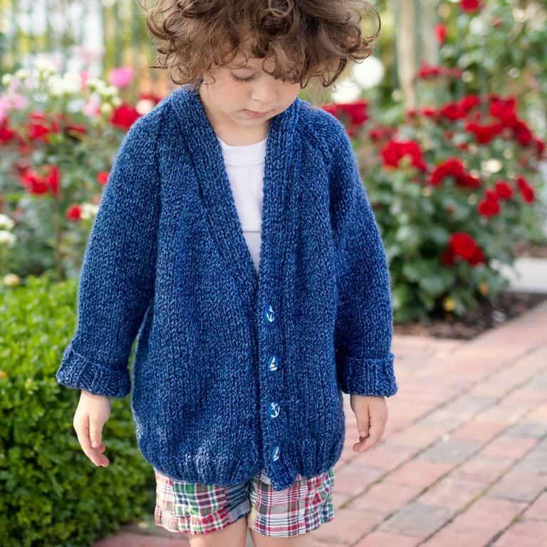 Easy Kids Cardigan Knitting Pattern - Etsy