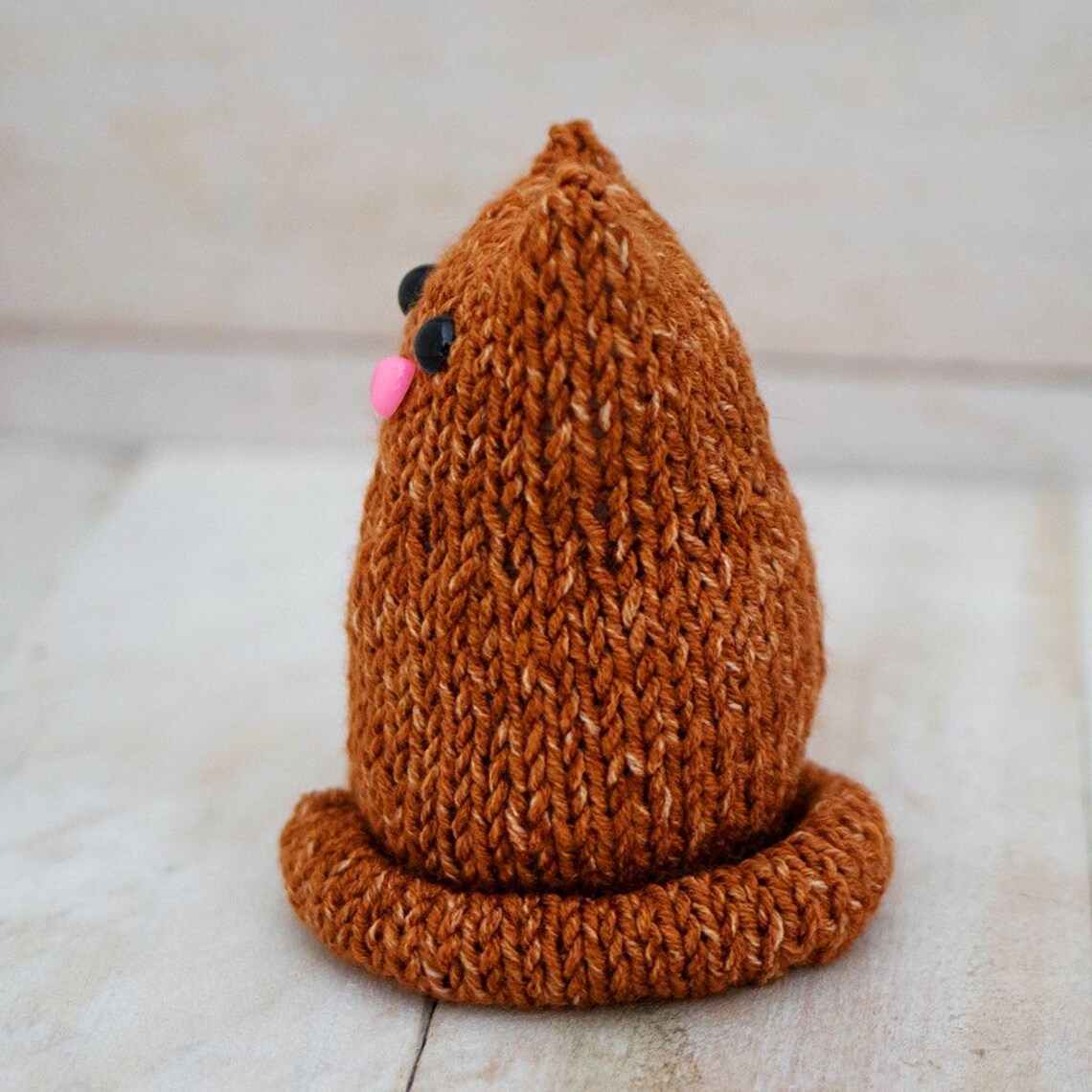 Easy Flat Knit Plush Cat Knitting Pattern - Etsy