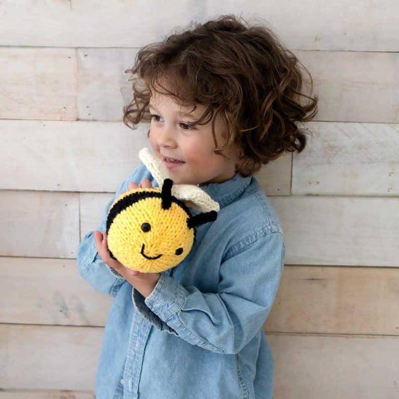 Easy Plush Bee Knitting Pattern - Etsy UK