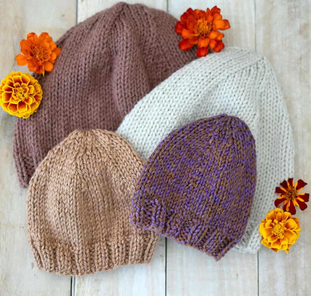 Flat Knit Baby Hat Knitting Pattern Premie Through Toddler Sizes - Etsy