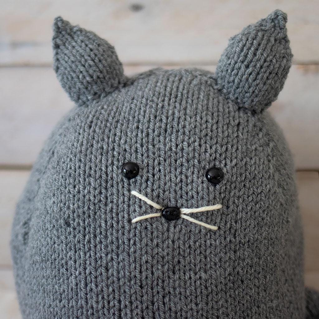 Plush Cat Knitting Pattern - Etsy