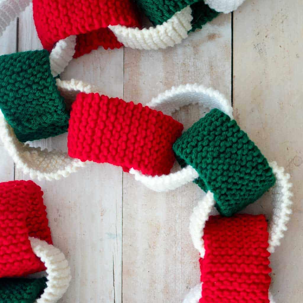 Christmas Chain Garland Knitting Pattern - Etsy