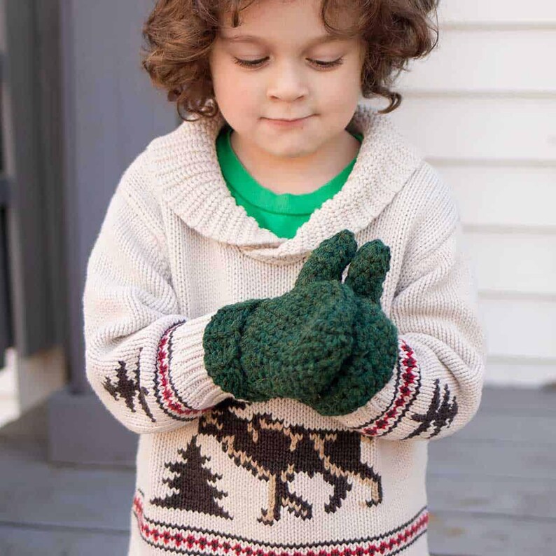 Kids Mittens Crochet Pattern - Etsy