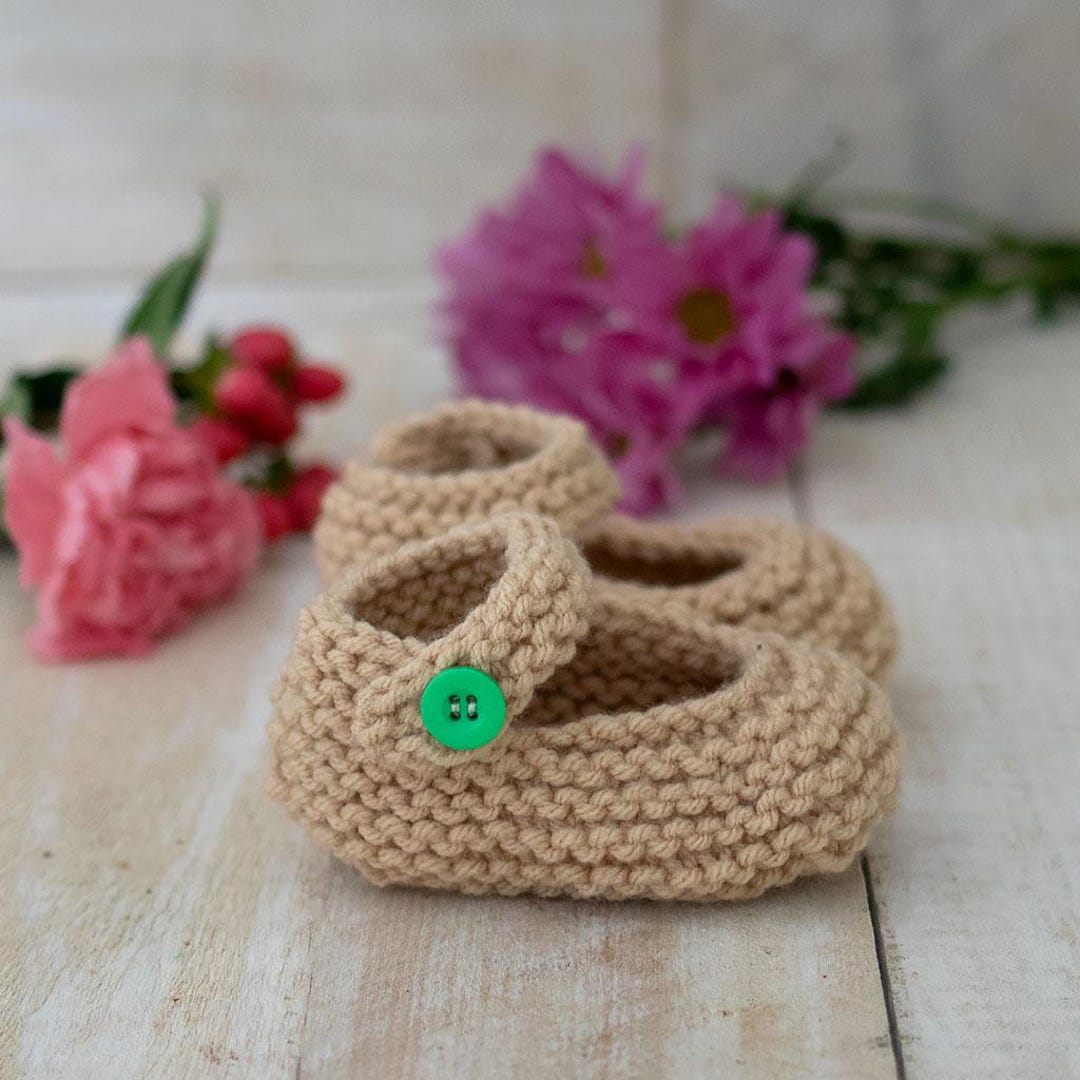 Maryjane Baby Booties Knitting Pattern - Etsy