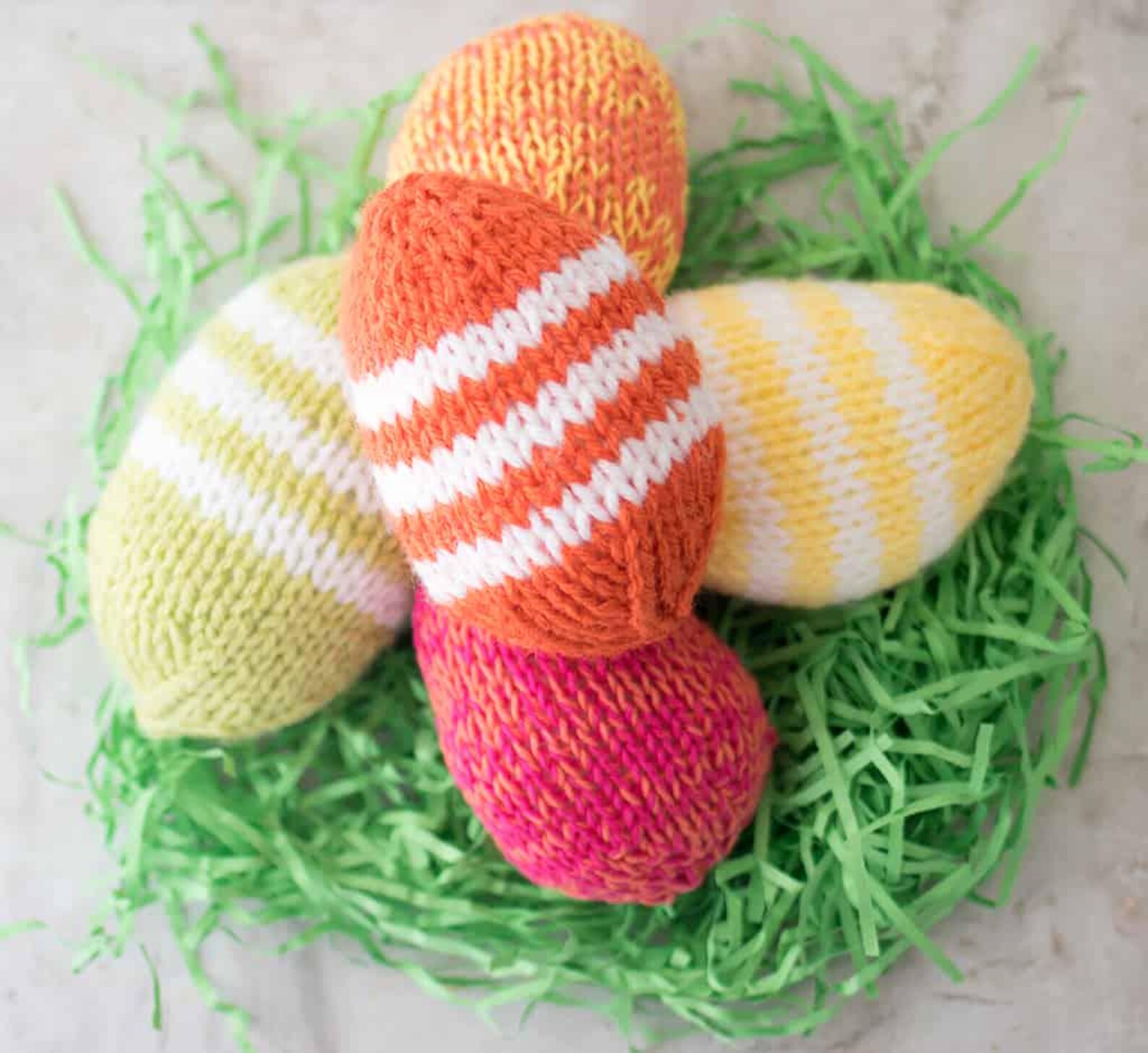 Easy Flat Knit Easter Egg Knitting Pattern - Etsy