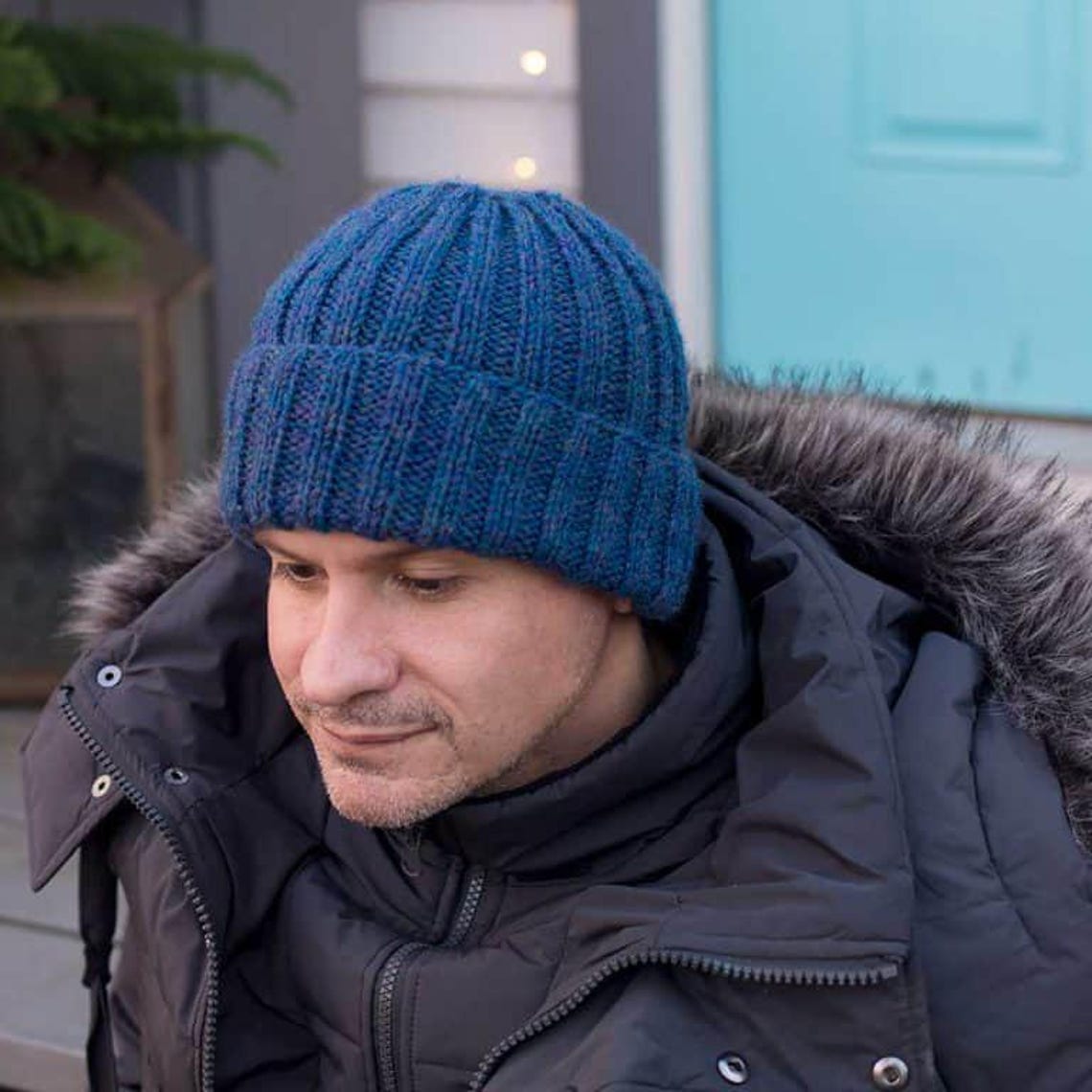 Easy Basic Men's Hat Knitting Pattern - Etsy