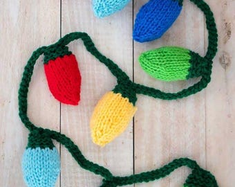 Christmas Lights - INSTANT DOWNLOAD PDF Knitting Pattern - Etsy UK