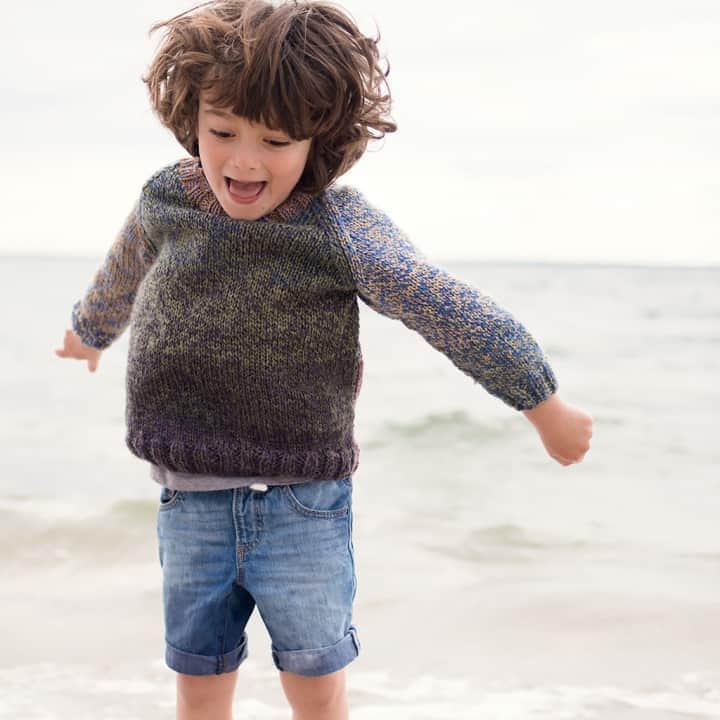 Kids Easy Sweater Knitting Pattern – Beginner Pullover Sizes 4–10 – PDF ...