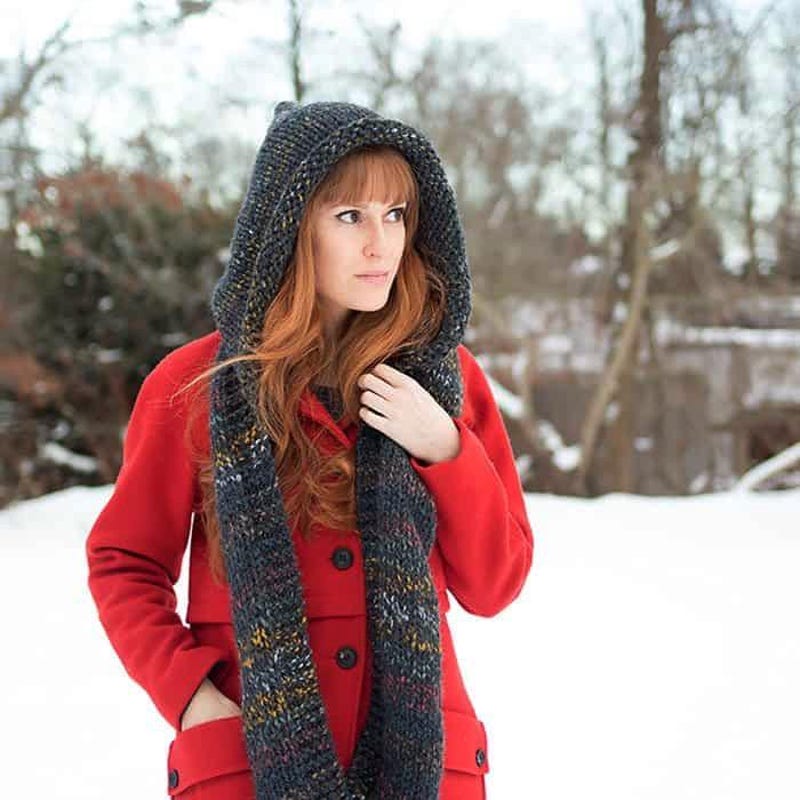Flat Knit Winter Scarf - Etsy UK