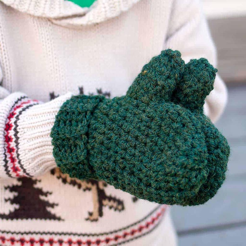 Kids Mittens Crochet Pattern - Etsy