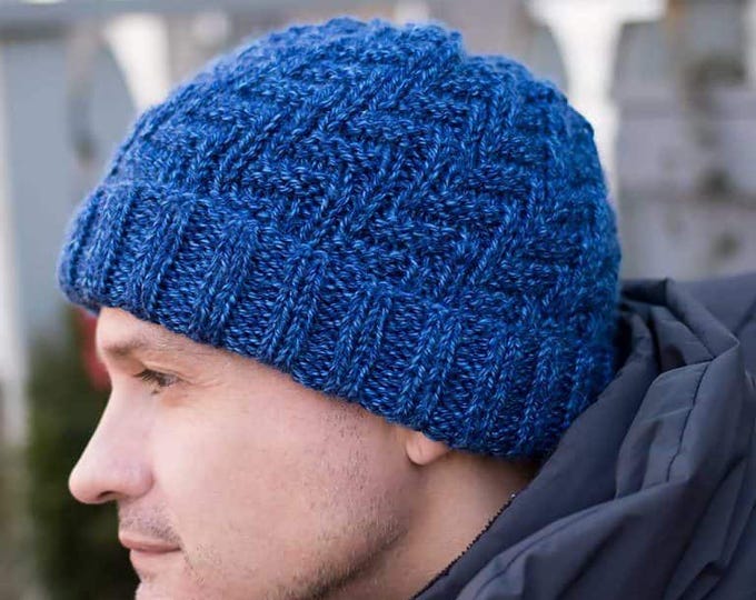 Easy Basic Men's Hat Knitting Pattern - Etsy Canada