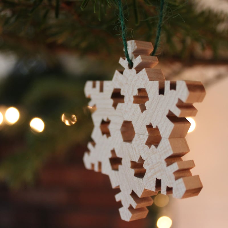 Wooden Snowflake - Etsy