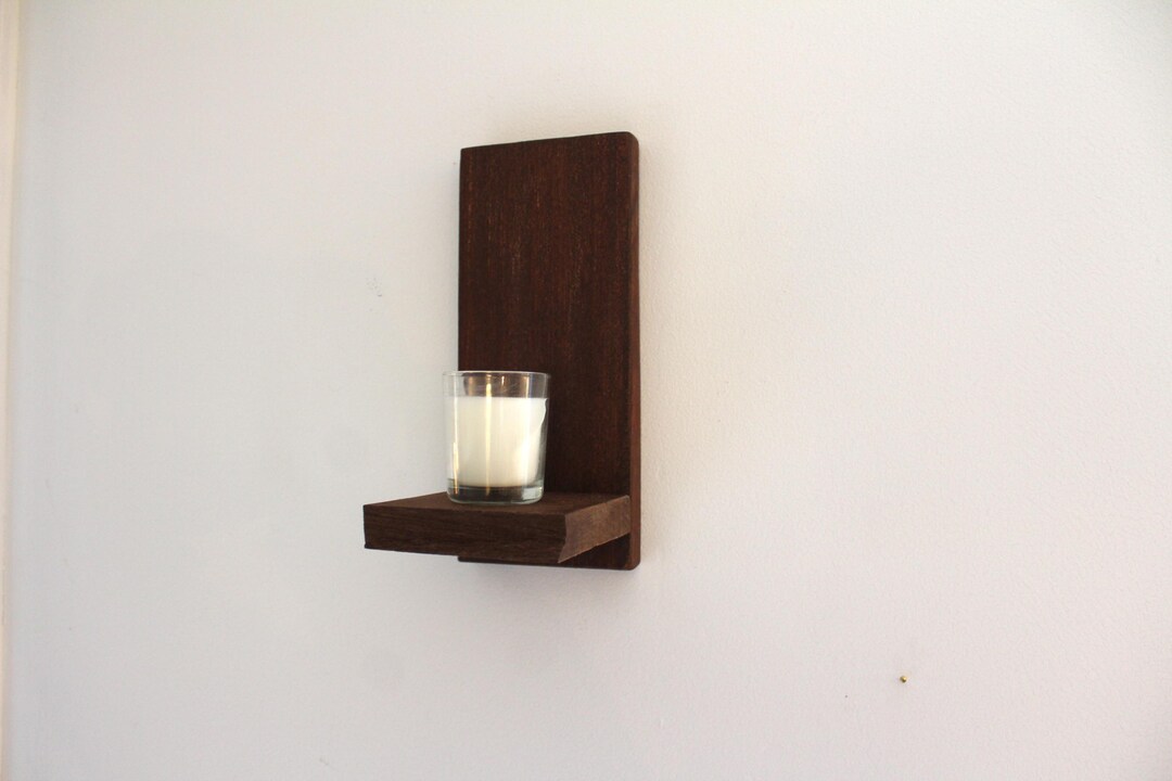 Mahogany Live Edge Wall Sconce/shelf - Etsy