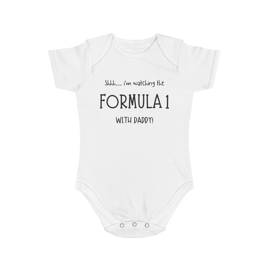 Formula 1 Baby Bodysuit, Cute Baby Outfit, Dad and Baby Gift, Race Car Fan Apparel, Funny Baby ...