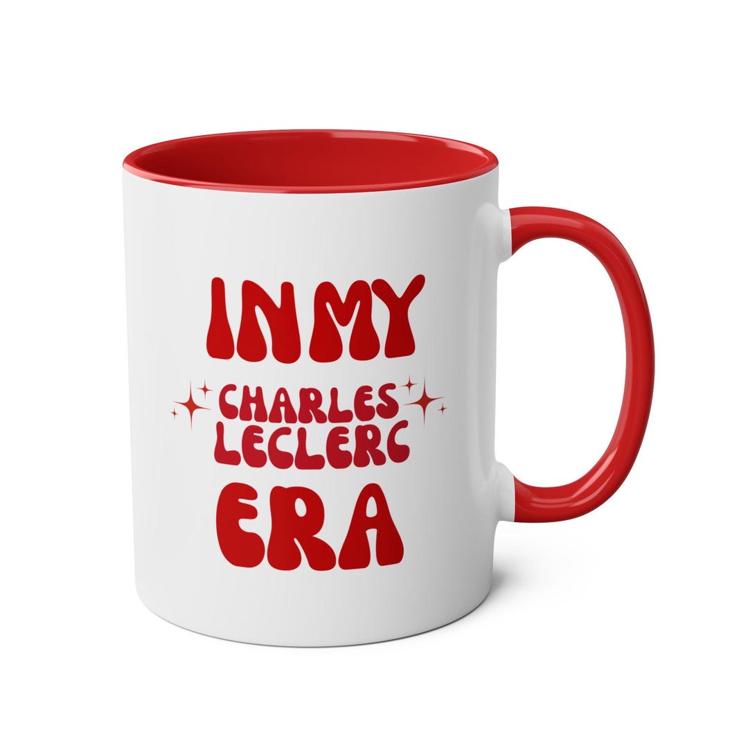 Charles Leclerc Era Inspired F1 Coffee Mug Ferarri Two-tone 11oz ...