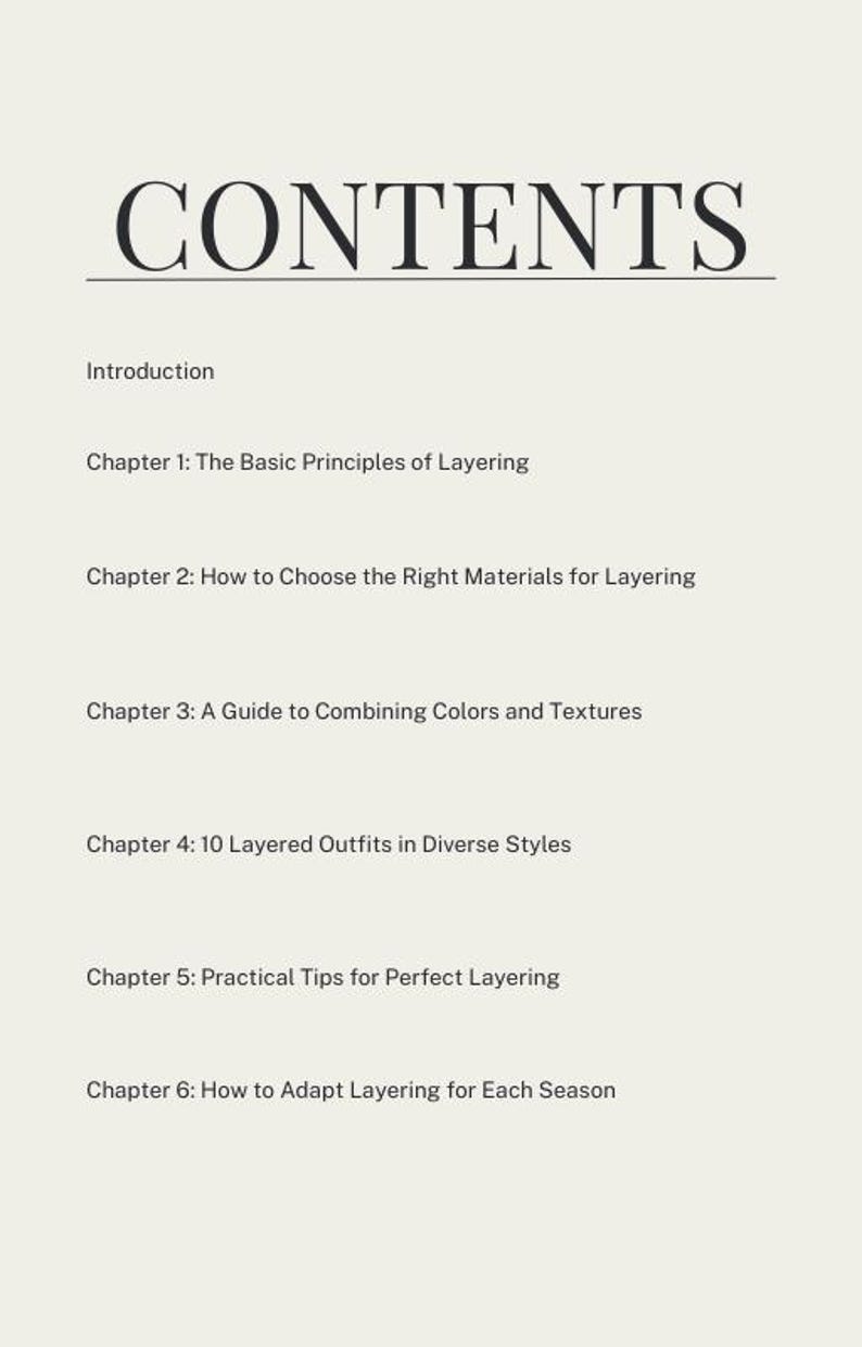 The Art of Layering - Etsy