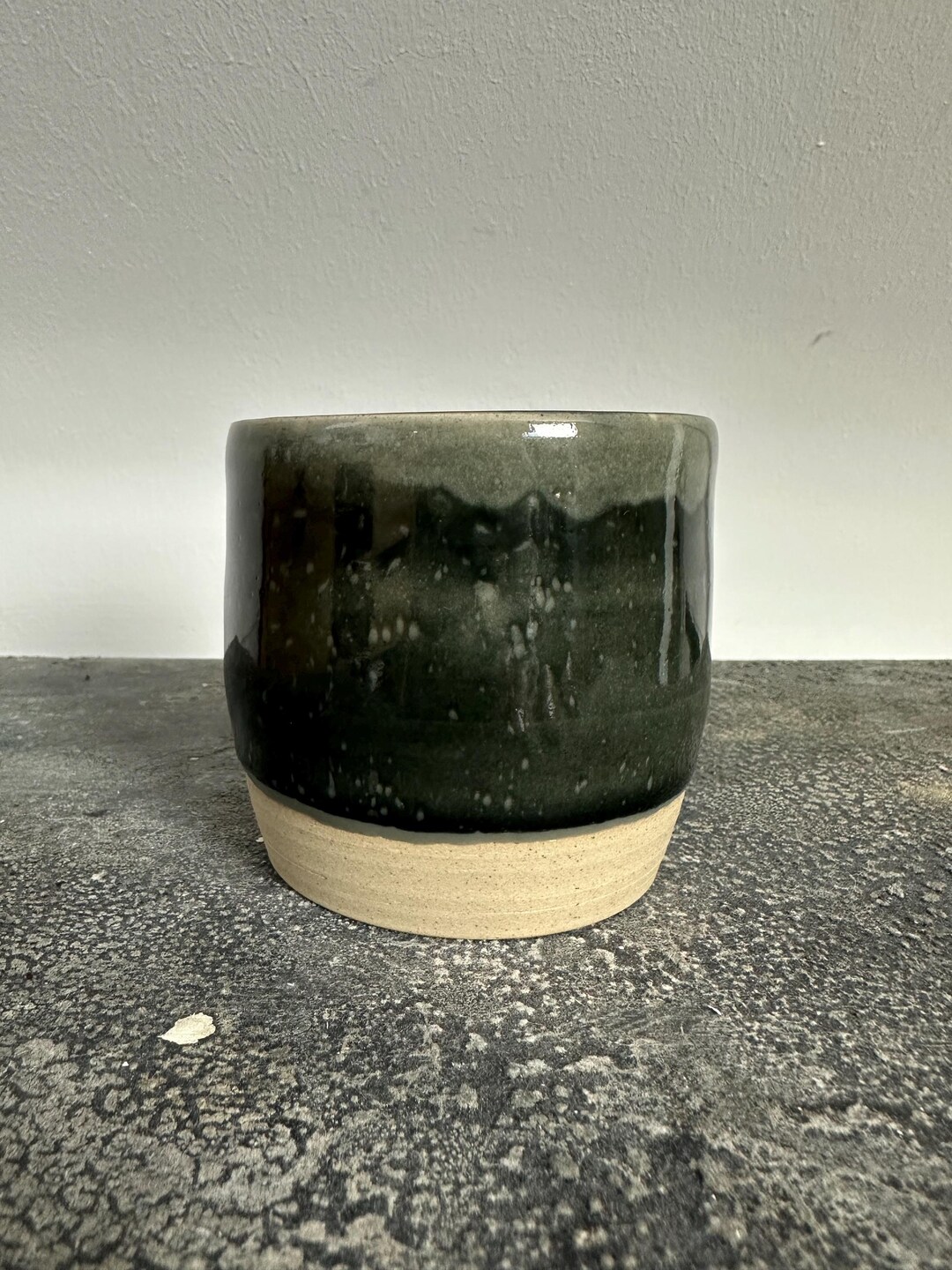 Hand Thrown Stoneware Handleless Mug - Etsy